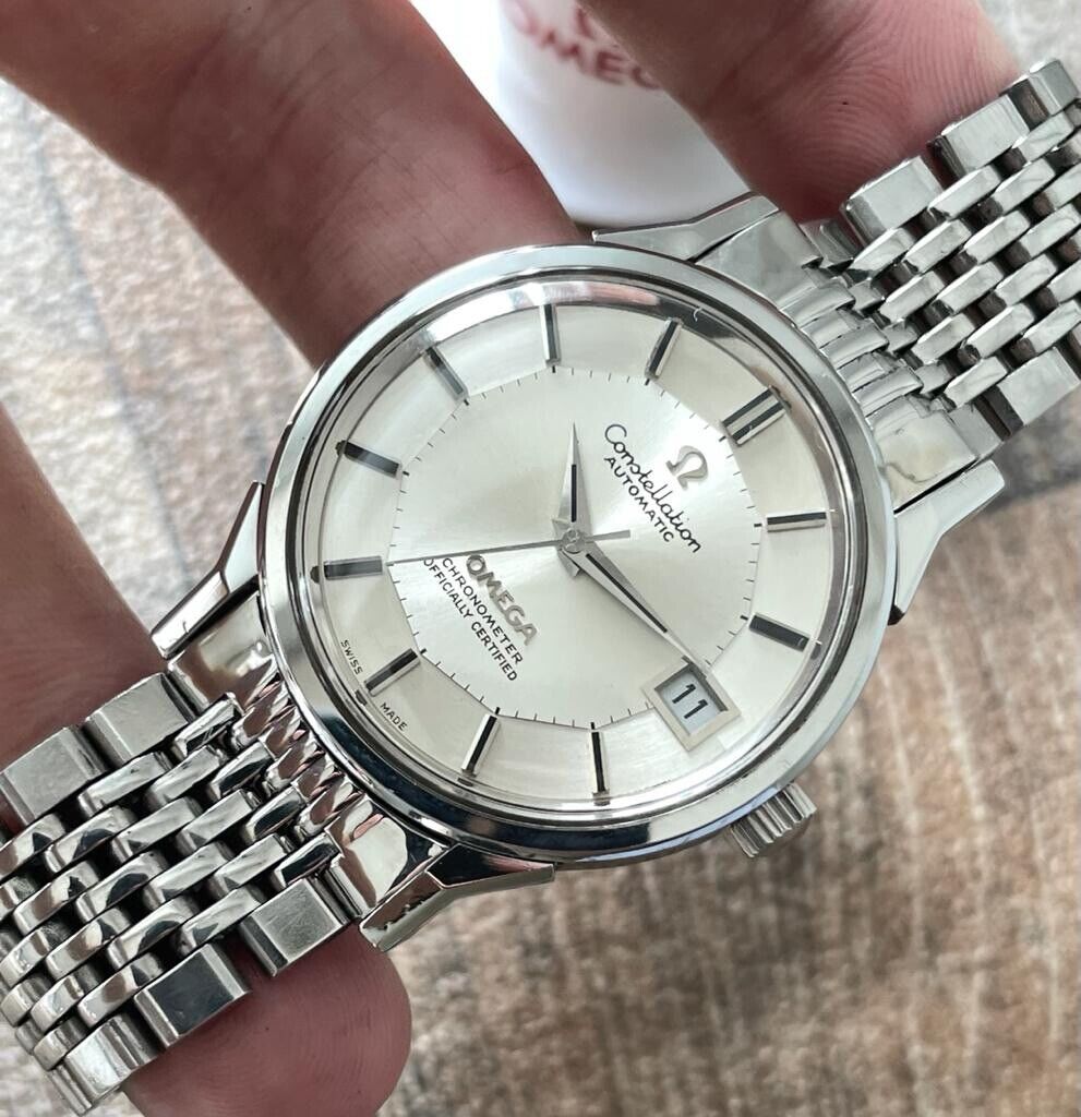 Omega Constellation Pie Pan Watch Vintage Men's 1973, Serviced + Warranty | Authentic Watch Co.